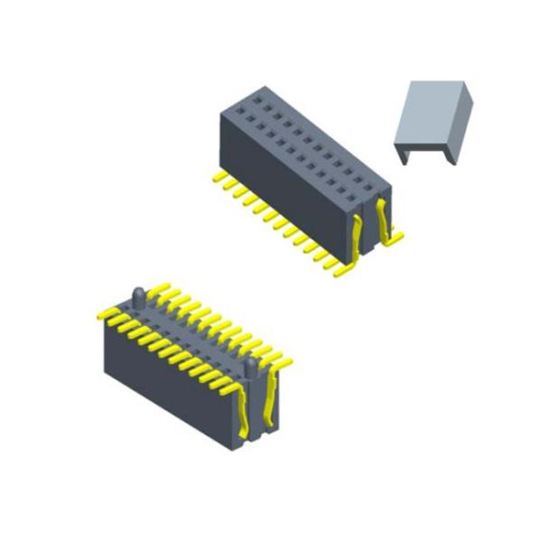Quality 0.8 X 1.2 Mm Female Pin Header Connector Dual Row SMT Type High Flatness for sale