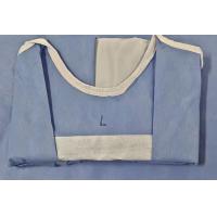 Quality Breathable Anti Blood Disposable Examination Gowns With Hook Loop Fastener for sale