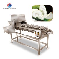 Quality 380V 150KG Luffa pumpkin asparagus cucumber lettuce bitter melon slicing machine for sale