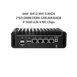Quality Zynshield Desktop Firewall Intel J6412 Pfsense Ubuntu Linux 4 Intel i226-V 2.5GB for sale