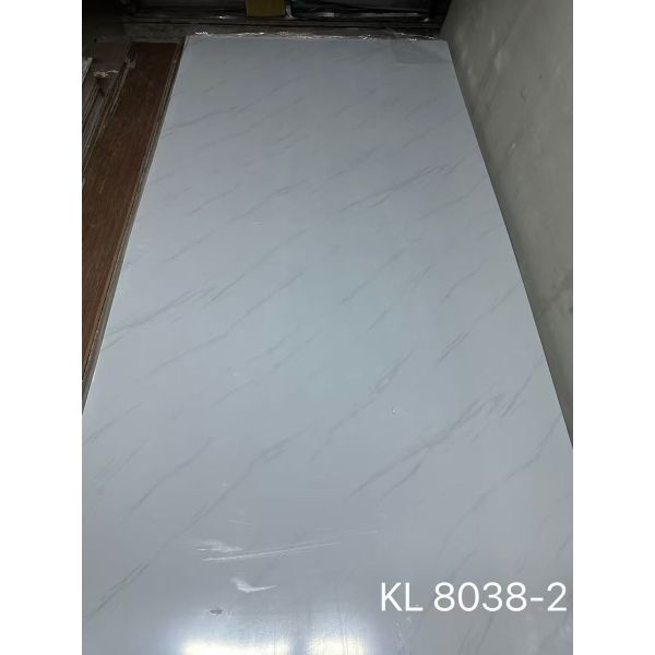 Quality 3mm White PVC Wall Panel 1220*2440mm uv marble sheets Board For Interior for sale