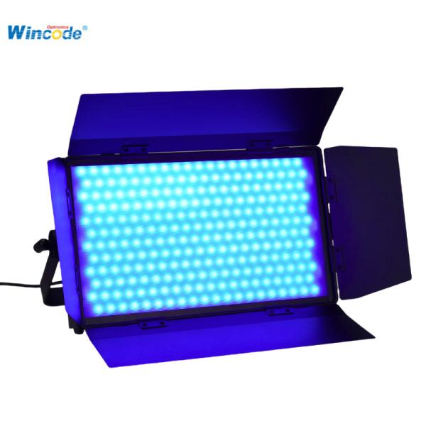 Quality 300W RGBW LED Panel Studio Light with Barndoor Adjustable Temp DMX/RDM Control for sale