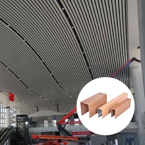 Quality Interior Decorative Ceiling Panels U Shape Decorative Suspended Ceiling Tiles for sale