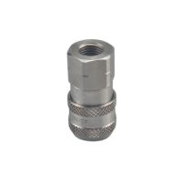 Quality 0.75 Inch 316 Stainless Steel BSPP Flat Face Coupler for sale