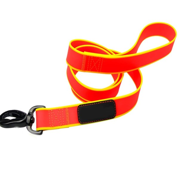 Quality 4ft Orange Waterproof Dog Leash , No Pull Unchewable Dog Leash For Small Medium Large Dogs for sale