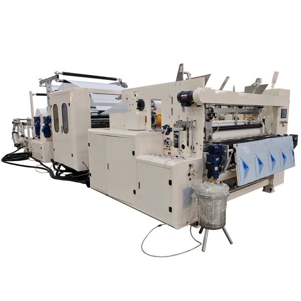 Quality Good price maxi tissue paper towel roll making machinery with flexographic color printing for sale