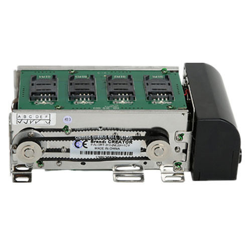 Quality Electrical / Mechanical Shutter Motorized Card Reader CRT-310 Support Power - for sale