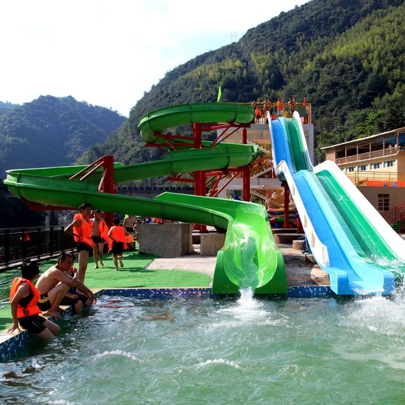 Quality Exciting Fiberglass Aqua Park Slide Customized For Unforgettable Thrills for sale