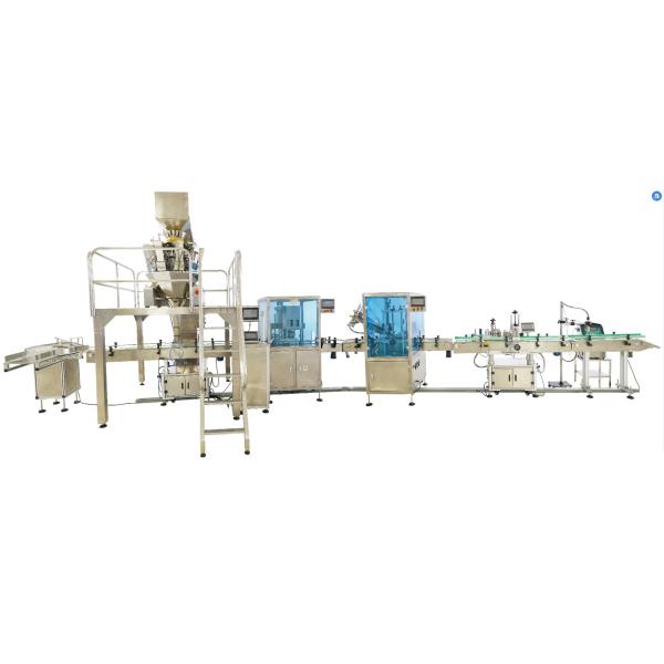 Quality Canned Sardine Sterilization Food Packaging Machines Automatic Capping And Labelling for sale