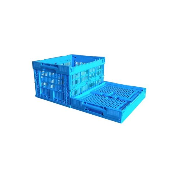 Quality Small Size 400*300mm Blue Fruit And Vegetable Plastic Crates for sale