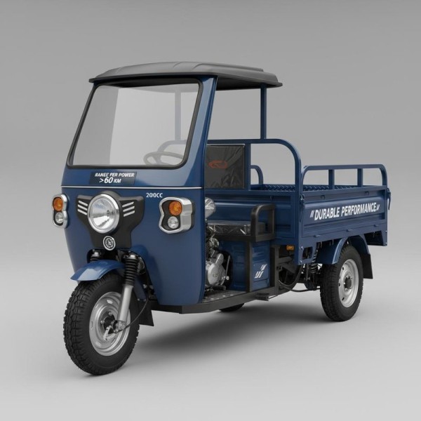 Quality Range Per Power Greater Than 60 Km 200CC Cargo Tricycle Built For Durable Performance With Grade Ability 10 To 15 Degrees for sale