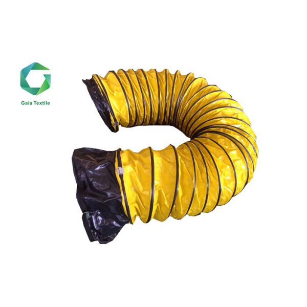 Quality 600gsm Flexible Tunnel PVC Ventilation Ducting Vinyl Coated Fabric 2000d for sale