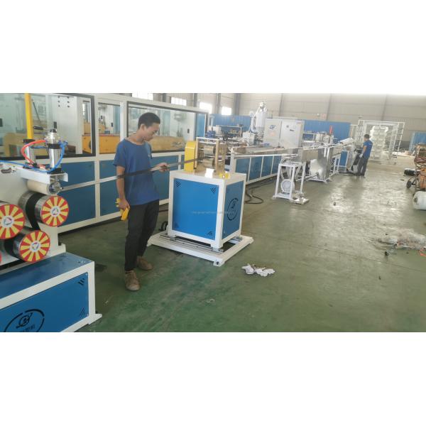 Quality PP Plastic Geo Strap Band Making Machine/Geostrap Machine with 38 Crmoala Screw for sale