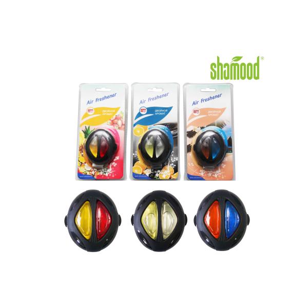 Quality Round Membrane Air Freshener , Liquid Air Freshener For Car Vent 6ml Double Colors for sale