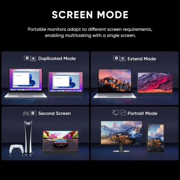 Quality Lightweight 14Inch 4K Playstation Portable Display Gaming Monitor Screen USB C for sale
