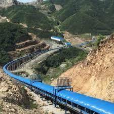 Quality Heavy-Duty Long-Distance Conveyor with Curved Routing for Mining and Cement Plants for sale
