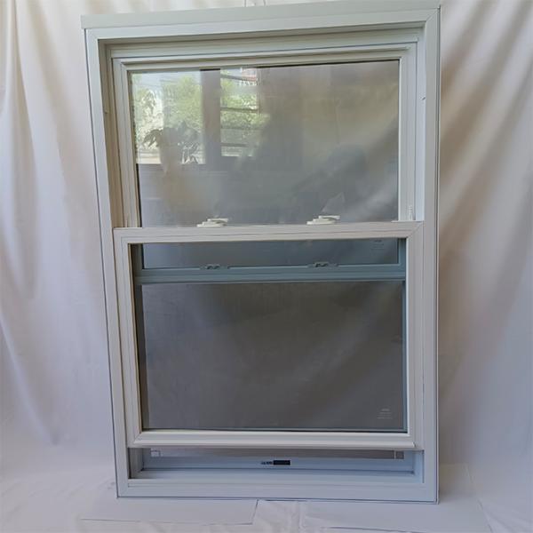Quality  Apricot Grill UPVC Double Hung Window 105 Series for sale