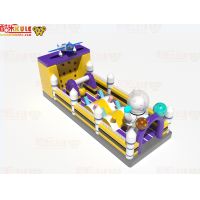 Quality Small Size Commercial Inflatable Obstacles Course Climbing Wall for sale