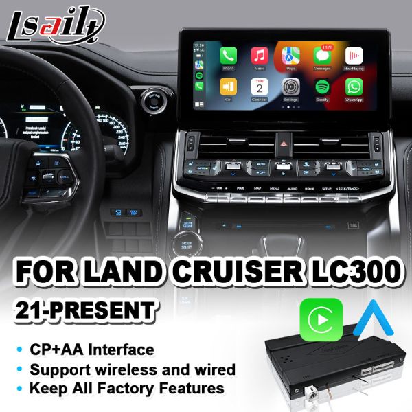 Quality Lsailt Android Carplay Interface for Toyota Land Cruiser LC300 VXR Sahara 2021-Present for sale
