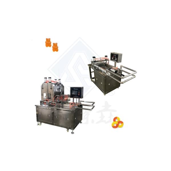 Quality 500kgs Assorted Pineapple Cherry Soft Candy Maker Gummy Candy Machines 1900*900*1620mm for sale