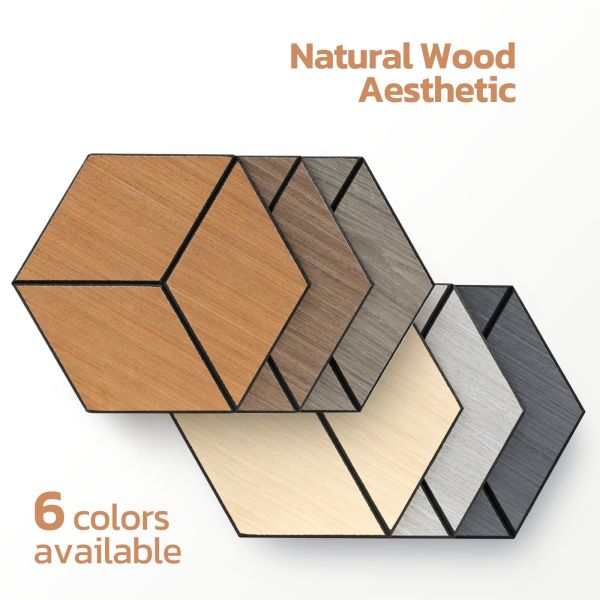 Quality Direct Stick PET Hexagon Wall Panel For Indoor Wall Soundproofing for sale