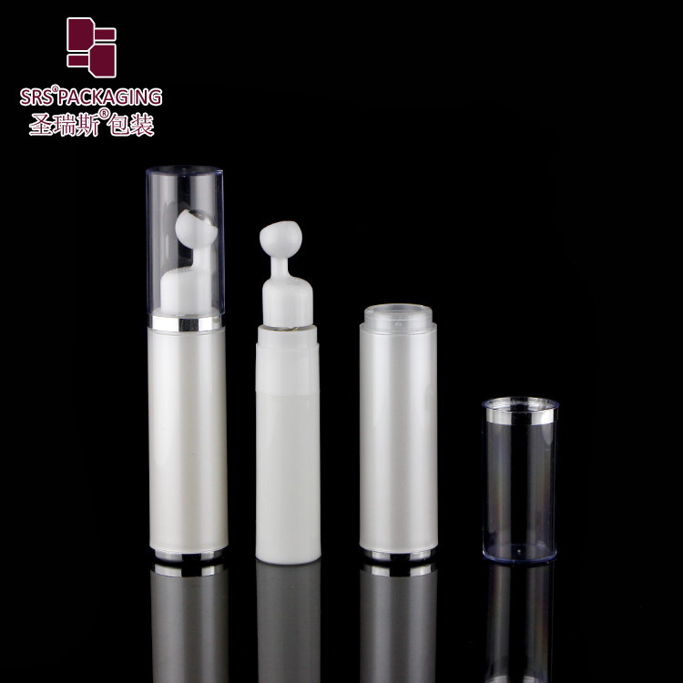 Quality Acrylic Empty Plastic Elegant Eye Serum Roll On Bottle Massage Airless Rollers Container 10ml for sale