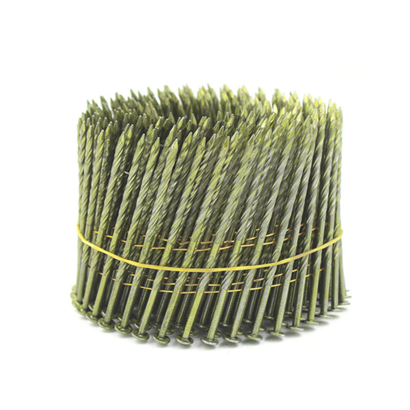 2.1*35mm 16 Degree Galvanized Wire Welded Coil Screw Nails