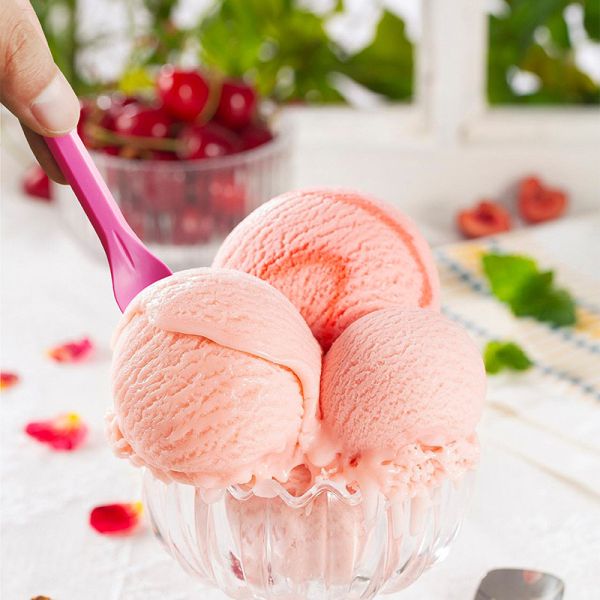 Quality Coloful Mini PLA Biodegradable Compostable Cutlery Spoons Bulk For Dessert 4'' for sale