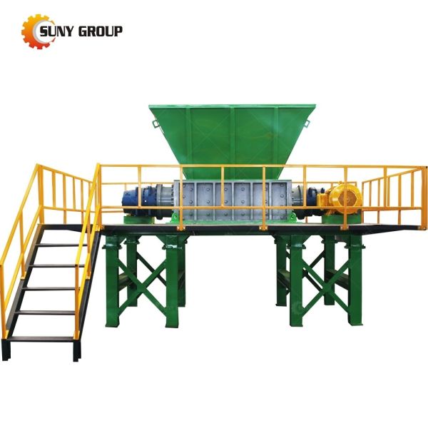 Quality Multifunctional Double Shaft Shredder for Plastic Wood Rubber Glass Metal for sale