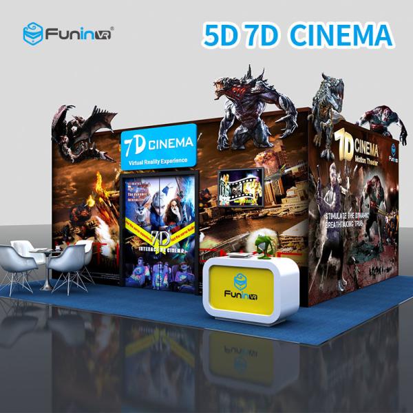 Quality Metal Screen 7d Simulator Cinema 6 / 9 Seats With Wind Effects Electric System for sale