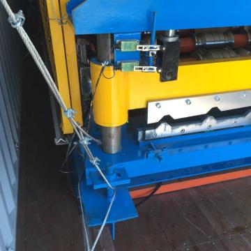 Quality Steel Sheet Roll Forming Machine PPGI GI IBR Trapezoid , Roof Sheet Rolling for sale