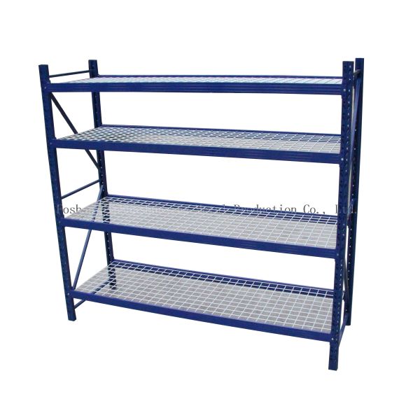 Quality 1880mm Length 600mm Width Warehouse Storage Shelves Blue Color for sale