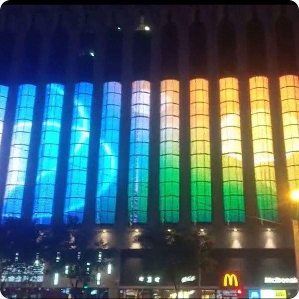 Quality Entertainment Lighting LED Pixel Screen 30MM Pixel Dot DMX for Media Facade for sale