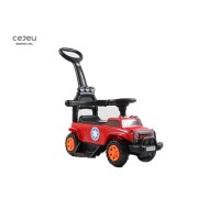 Quality 4 Wheel Musical Red Push Along Car With Handle 99*42*85CM 4.6KG for sale