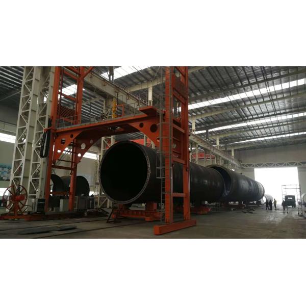 Quality Tank Tower 250T Welding Turning Rolls Rubber Wheel Heavy Duty for sale