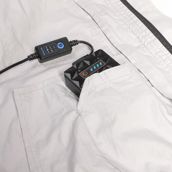Quality White 12V Air Conditioned Shirts Heatstroke Prevention Air Con Clothing for sale