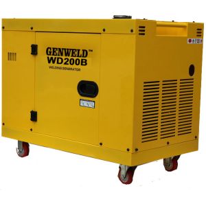 Quality Silent Diesel Welder Generator 200A Welding Current with 4.0Kw Output Power for sale