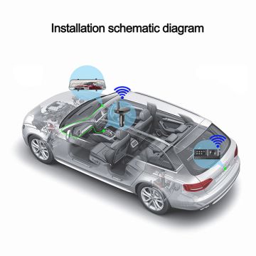 Quality FHSS 10 Inch Digital Truck Rearview Camera AHD Wireless Receiver for sale