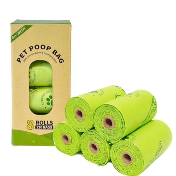 Quality Biodegradable Compostable Degradable Dog Poop Bag Eco-Friendly Pet Waste for sale