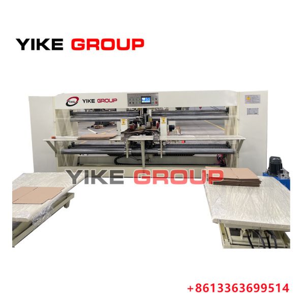 Quality Yk-2000 Semi Automatic Stitching Machine Double Pieces Carton Box Making From for sale