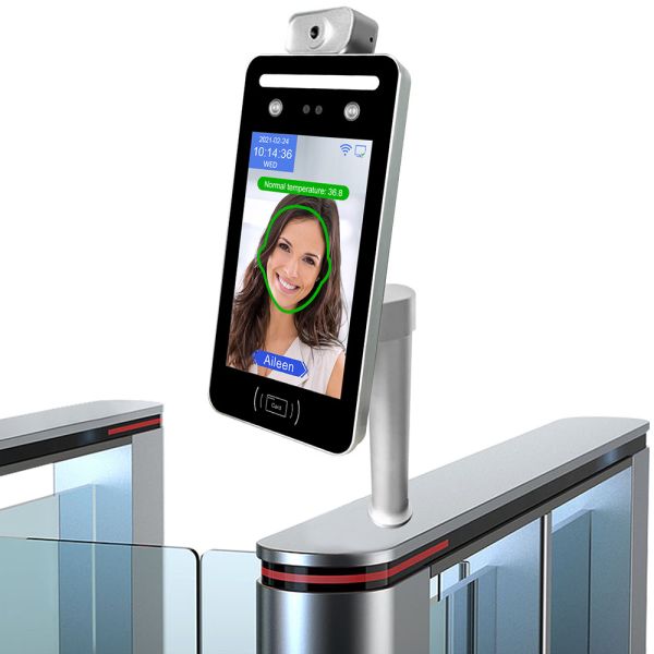 Quality Web Software QR Code WIFI Temperature detection Face Recognition Access control for sale