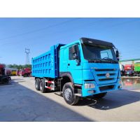 Quality 10tires 336HP Secondhand Peacock Blue Sinotruck HOWO 6*4 Dump Truck Euro 3/4/5 for sale