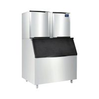 Quality Large Capacity Commercial Cube Ice Machine with Ice Storage Bin, Intelligent for sale