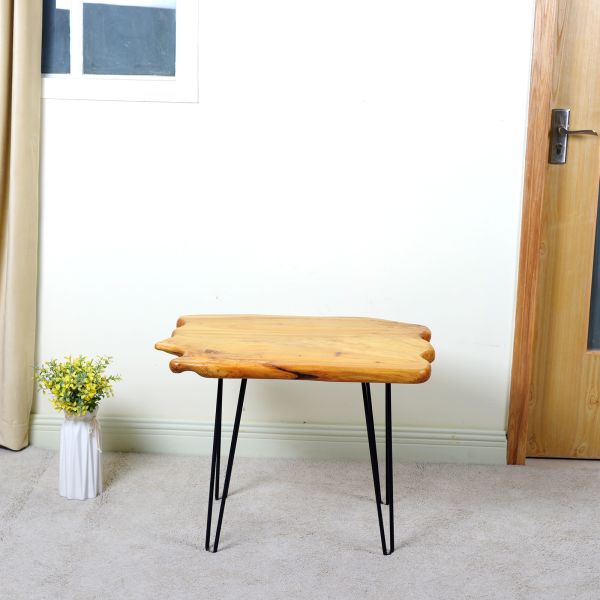 Quality Knock Down Package Metal Feet 5mm Solid Wood Coffee Tables for sale