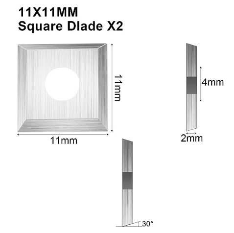 Quality 8pcs Tungsten Carbide Cutter Inserts For Wood Lathe Turning Tools for sale