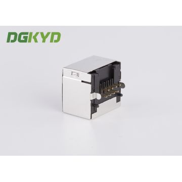 Quality Metal Shielded Female Rj45 Ethernet Jack Connector Without Transformer , 11.5mm for sale