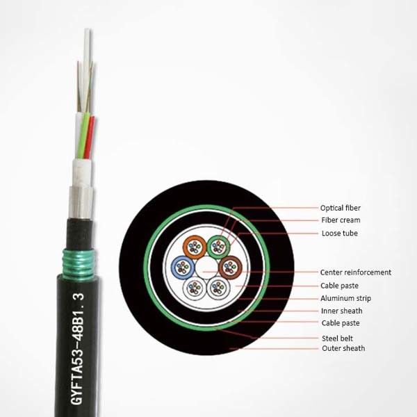 Quality Gyta53 Single Mode Optical Cable Outdoor Gyta53-12b1 Optical Cable for sale