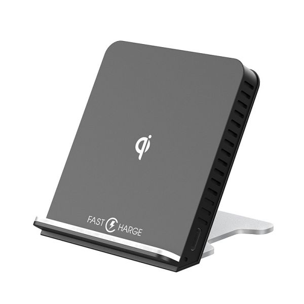 Quality Baby Square Phone Qi Wireless Charging Stand Aluminum 10W 7.5W Fast Charge for sale