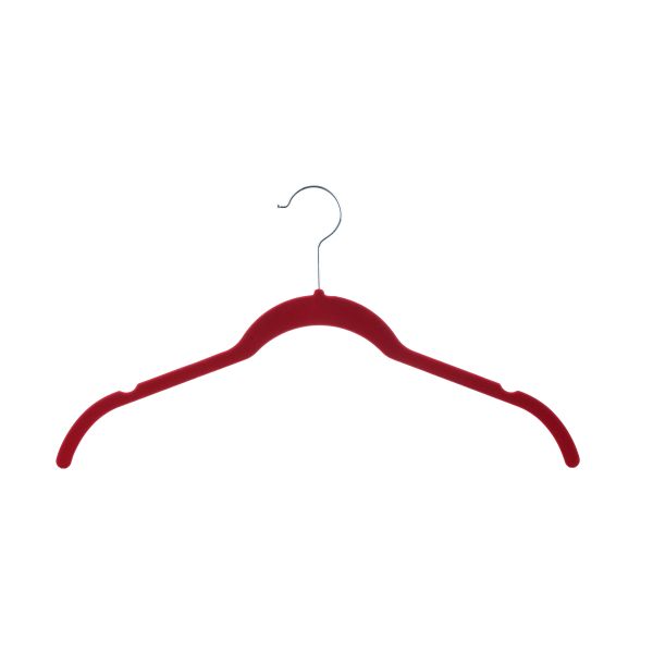 Quality Infant Slim Velvet Hangers Brief Vogue Compact Notched Shoulders for sale