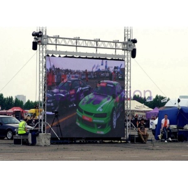 Quality Curved IP65 SMD2727 P4.81 Outdoor Rental LED Display 4000nits for sale